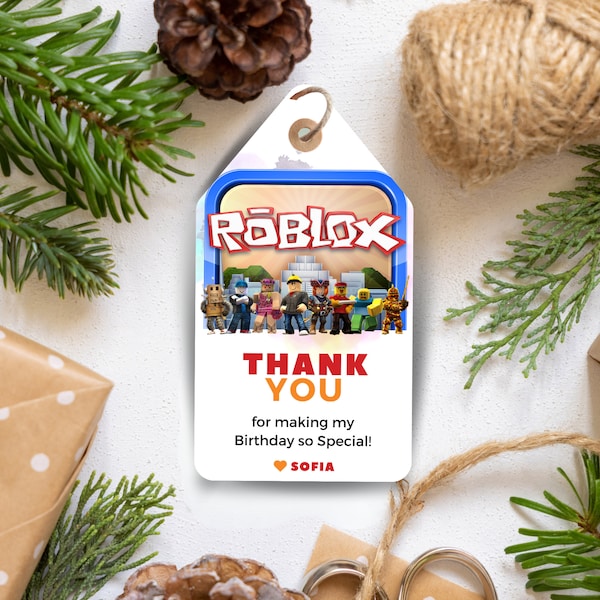 Roblox Birthday Thank You Card - Etsy