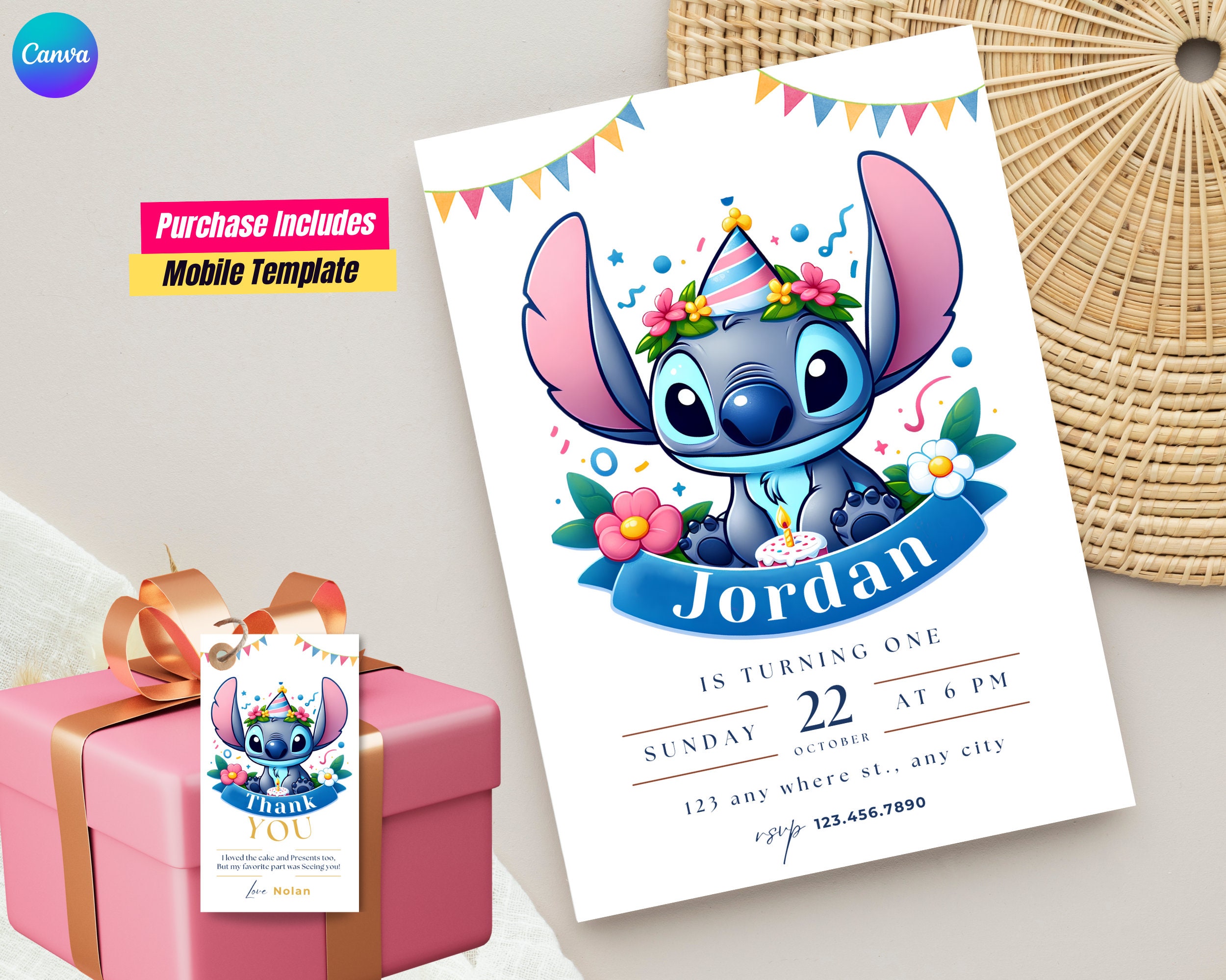 Stitch Themed Gift Tags Lilo & Stitch Inspired Gift Tags Personalized ...