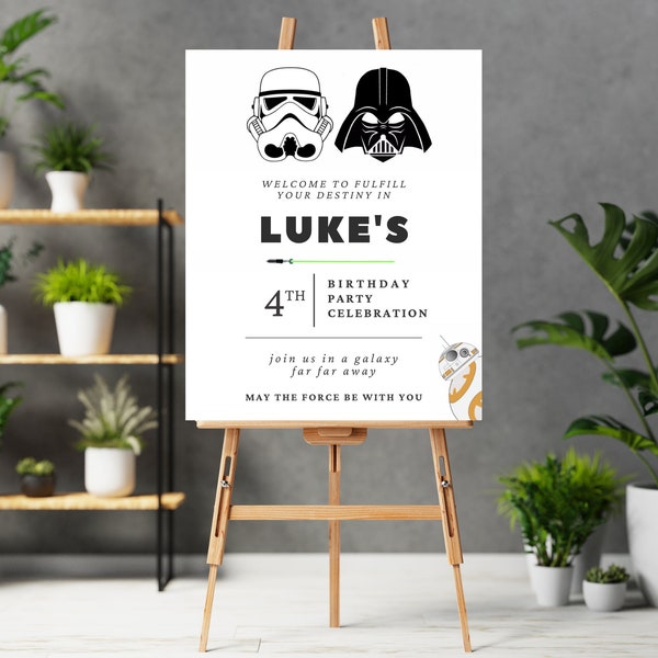 Starwars Party Sign - Etsy