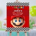 Super Mario Bros Welcome Birthday Card Instant Download Canva Template ...