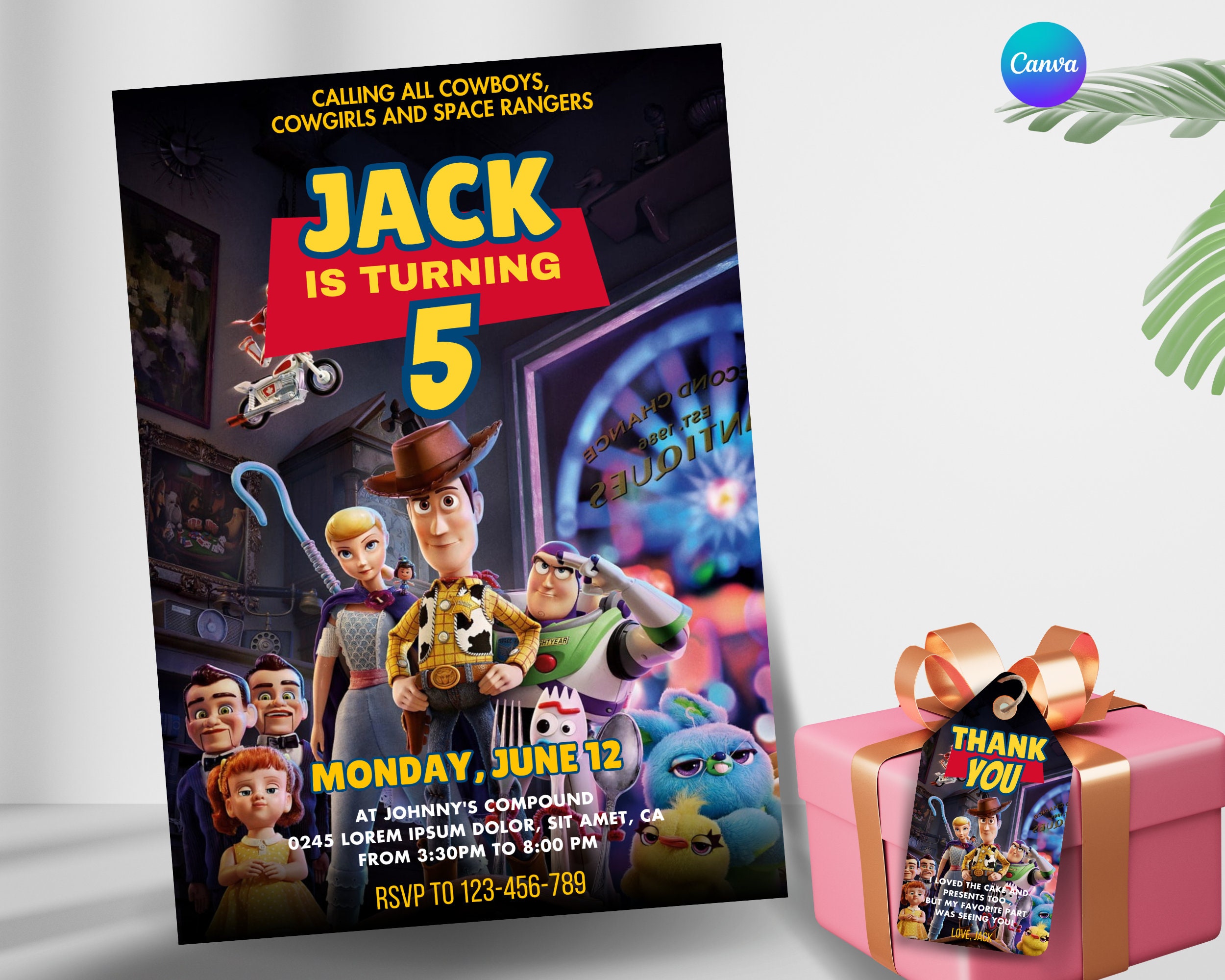 Editable Toy Story Welcome Sign Birthday Party Birthday Invitations Toy ...