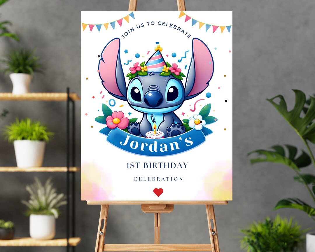 Lilo & Stitch Welcome Sign Lilo and Stitch Welcome Plaque Aloha Stitch ...