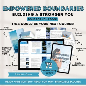 Brandable Coaching Program PLR Setting Boundaries Done for You Workbook ...