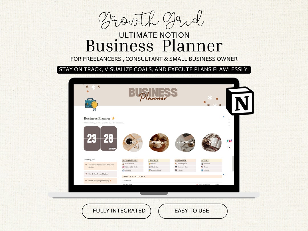 Notion Business Template, Dashboard for Coaches, Notion Business Hub ...