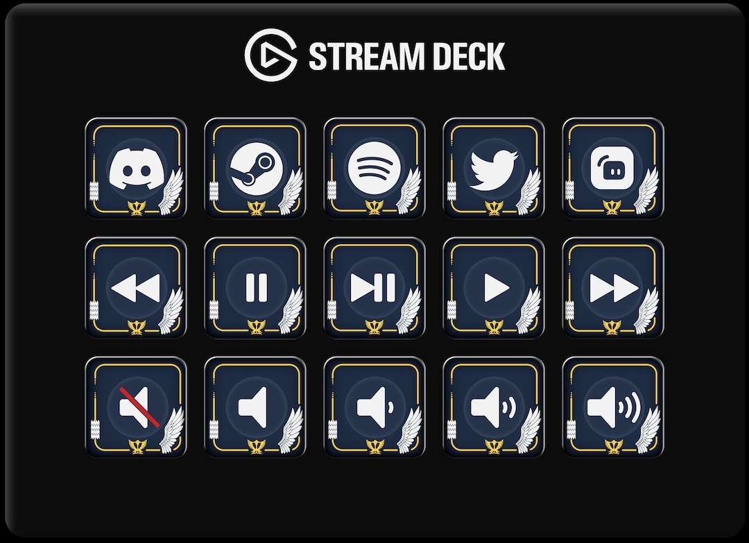 Falcon of Light Steam Deck Icons - Etsy