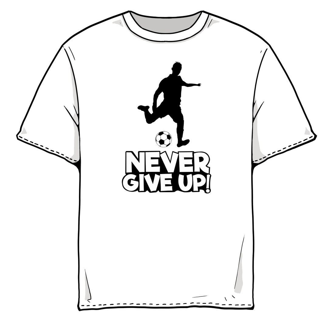 PNG and Svg Clipart Vector Never Give up Football for T-shirt - Etsy