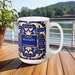 Personalized Mug With GREEK Letters for Fraternity or Sorority. Royal ...
