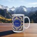 Personalized Mug With GREEK Letters for Fraternity or Sorority. Royal ...