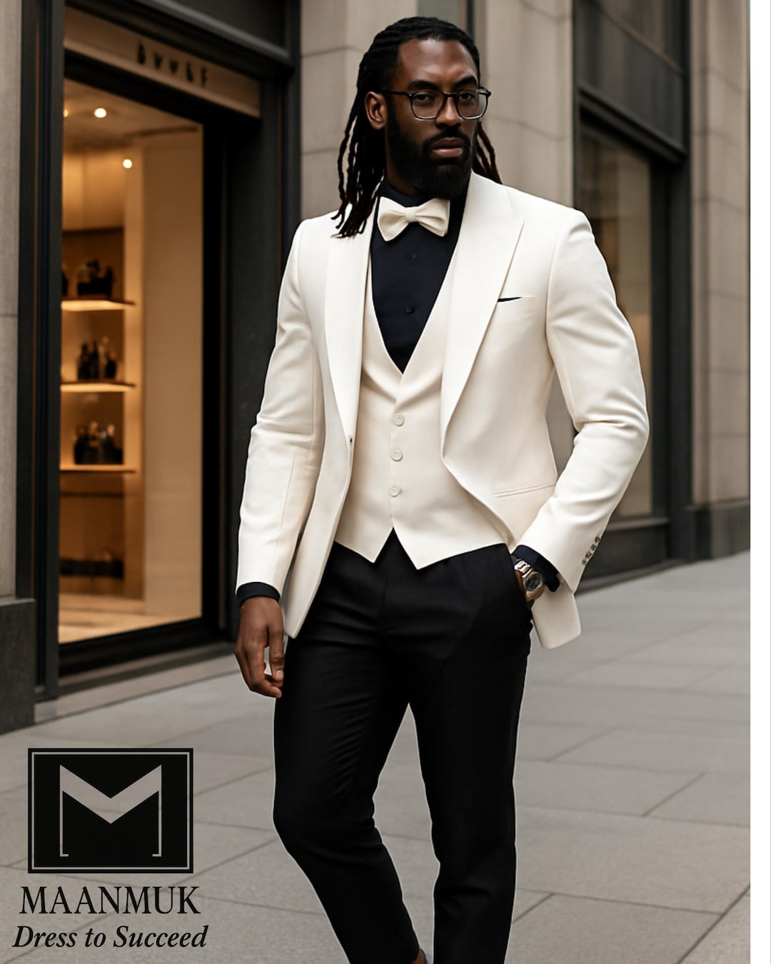 Cream Tuxedo Suit: Slim Fit 3-piece Wedding Groomsmen Attire - Etsy