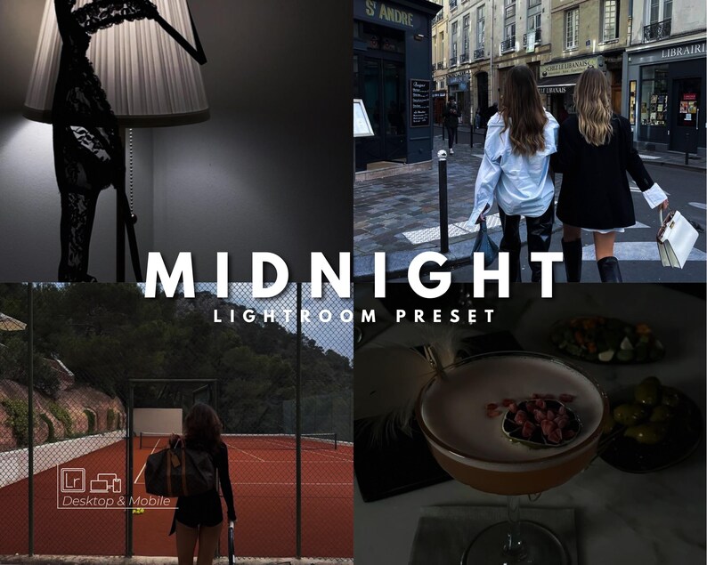 Midnight Lightroom Preset, Moody Dark Aesthetic (mobile & Desktop) - Etsy