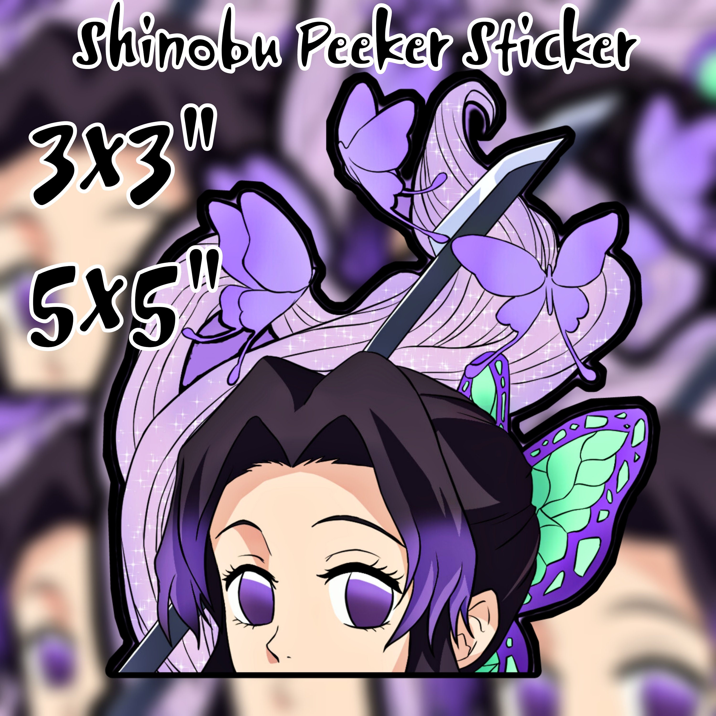 DS Insect Hashira Peeker Anime Stickers Waterproof, Glossy Vinyl Decals ...
