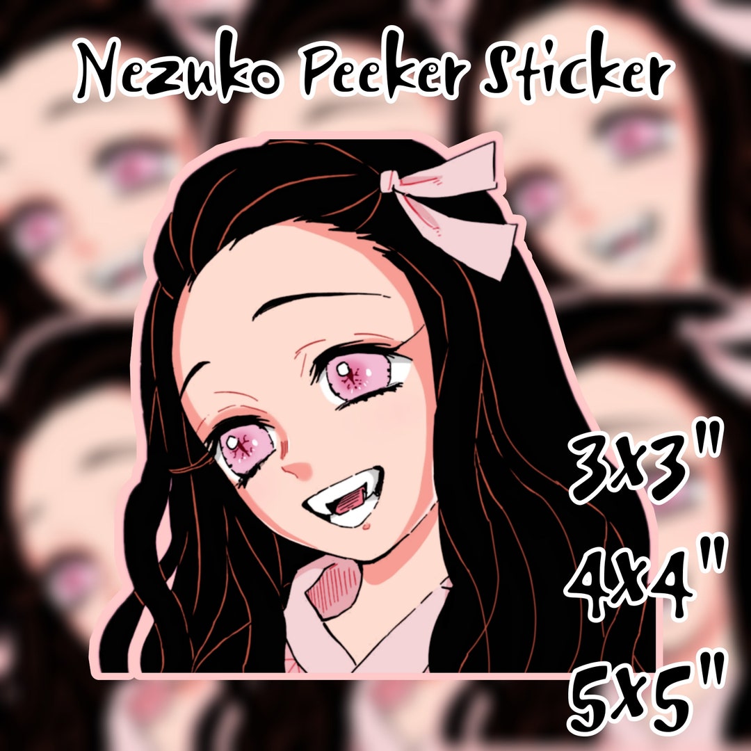 DS Smiling Demon Girl | Anime Stickers | Waterproof, Glossy Vinyl - Etsy