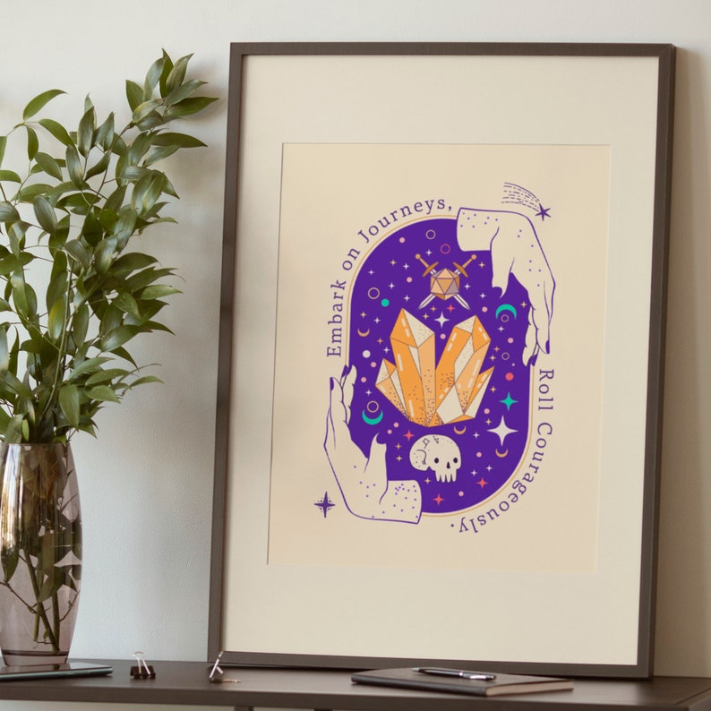 Dnd Art Print, Dnd Poster, Dice Wall Art Bundle, Dnd Wall Decor, Dnd ...