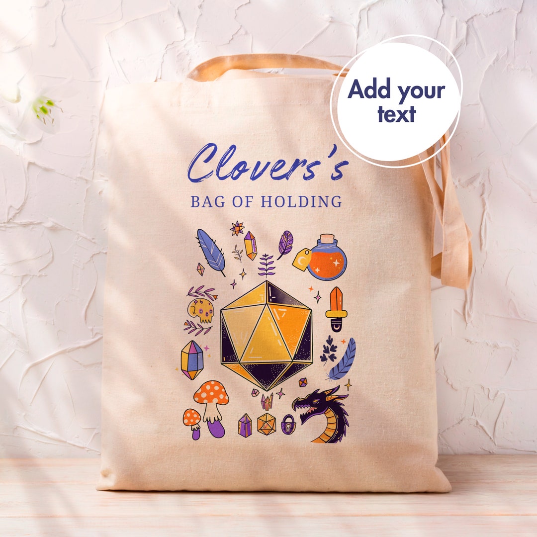 DND Tote Bag DND Bag of Holding Personalized Fantasy Tote Bag Geeky ...