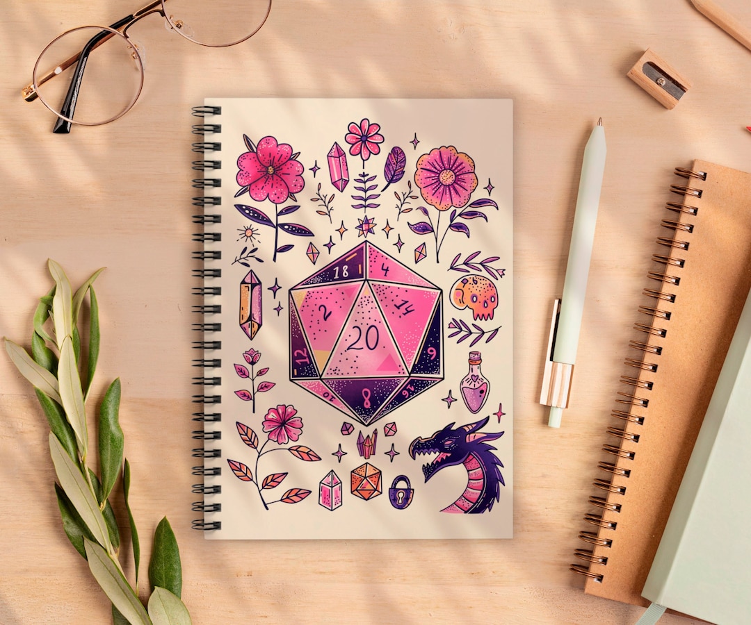 DND Notebook, D20 Gift, Character Notebook, Rpg Accessories, Ttrpg ...