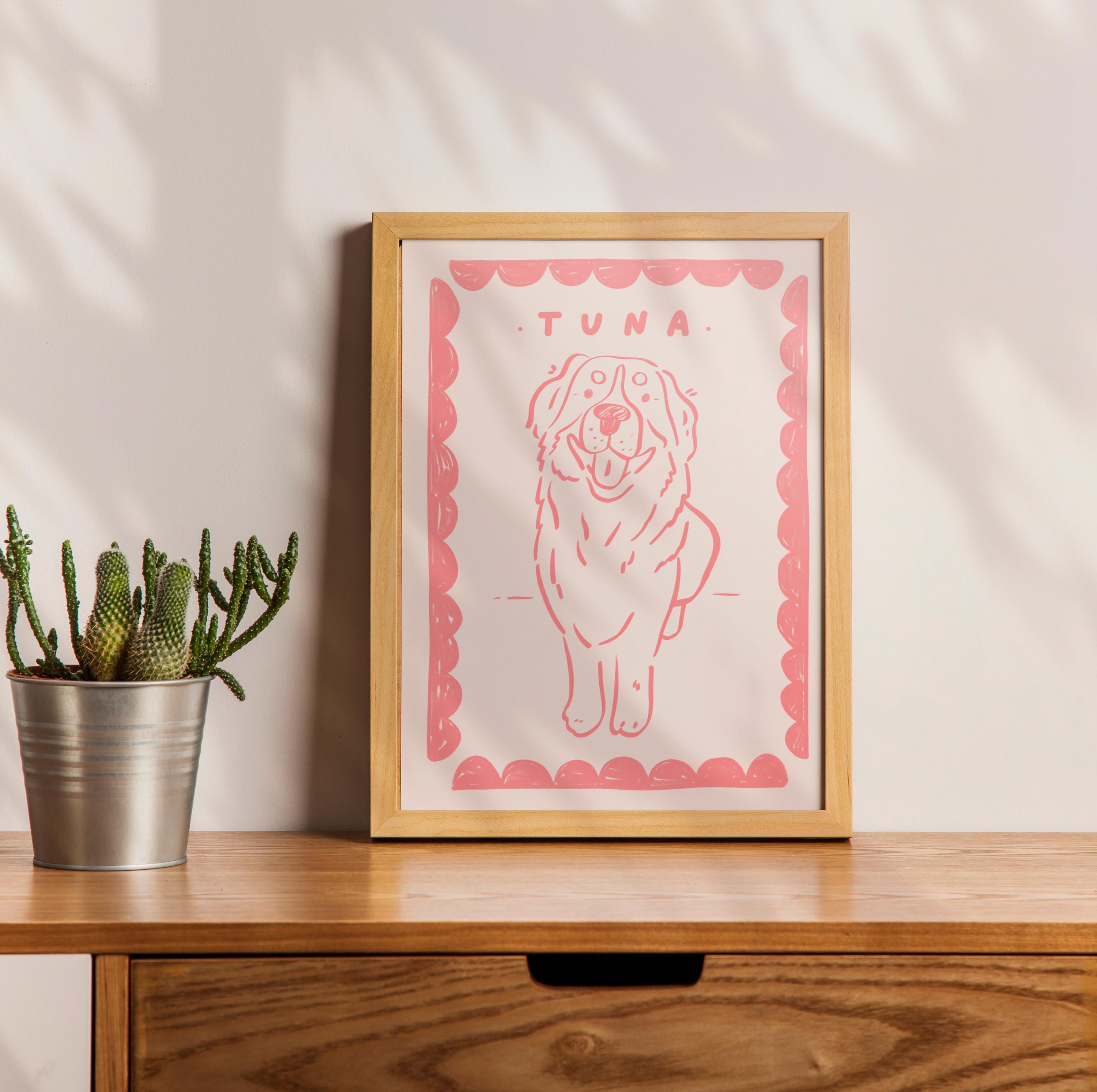 Modern Pet Portrait Matisse Aesthetic Custom Dog Portrait Trendy Pet ...
