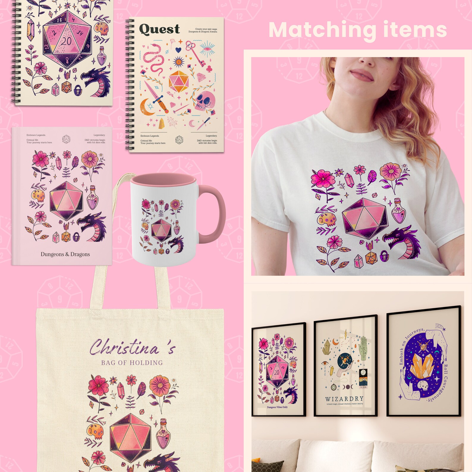 Dnd Journal Goodnote Dnd Digital Journal Girly Dnd Character Sheet DND ...
