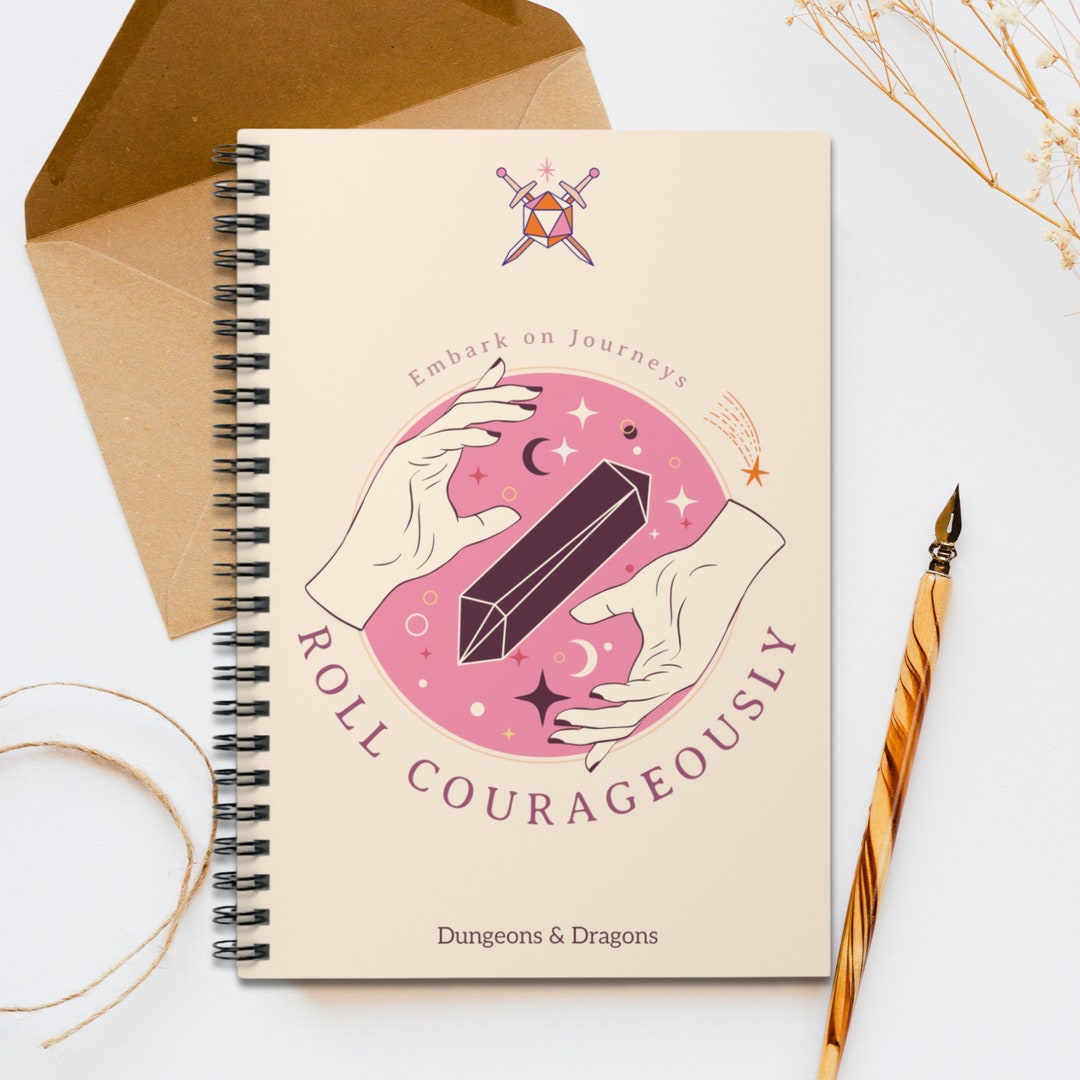 DND Notebook Dnd Journal Character Notebook Girly Dnd Notepad Rpg ...