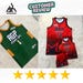 Custom Green Basketball Jersey Team Name & Number, Personalized ...