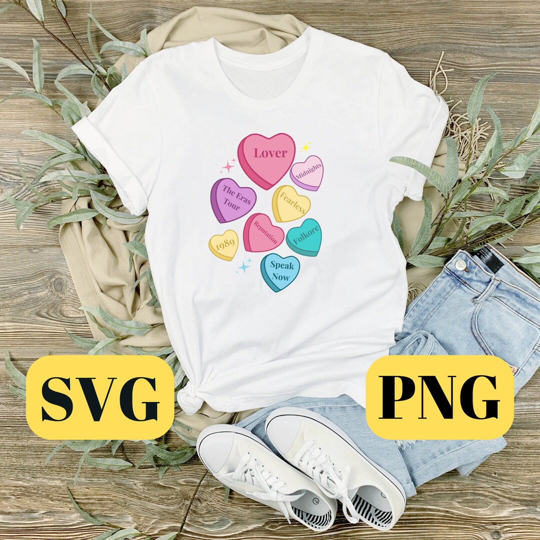Candy Taylor Album Hearts PNG, Valentine's Day Swift PNG, Lover in My ...