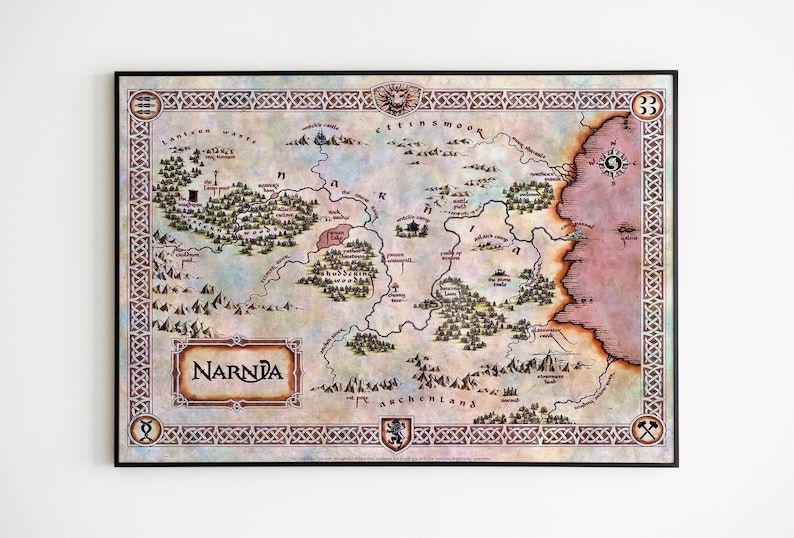Las Crónicas de Narnia, Mapa de Narnia, Narnia, Mapa de Narnia, Mapa ...