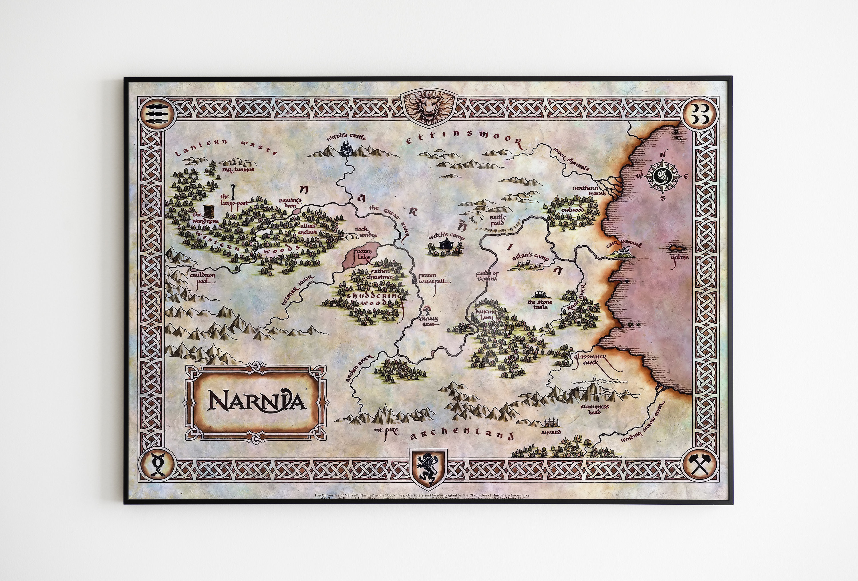 Crónicas de Narnia, Mapa de Narnai, Narnia, Mapa de Narnia, Mapa del ...