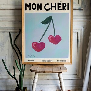Cherry Wall Art Poster, Retro Psychedelic Decor (digital Download) - Etsy