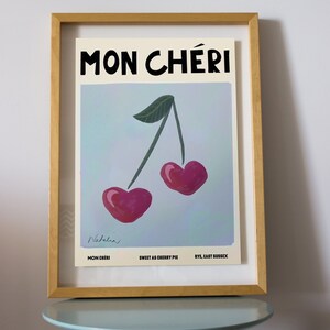 Cherry Wall Art Poster, Retro Psychedelic Decor (digital Download) - Etsy