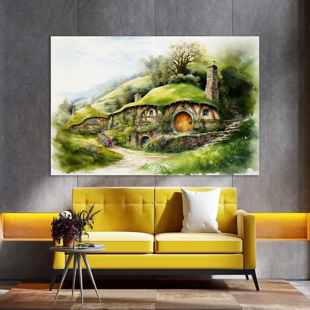 Ther Hobbit, Hobbit Wall Art, Hobbit Art, Hobbit Canvas, Hobbit Poster ...