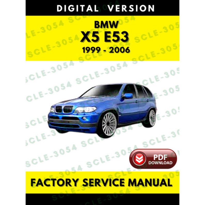 BMW X5 E53 1999-2006 Service Repair Workshop Manual - Etsy