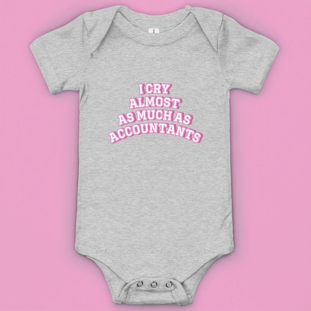 Funny Baby Accountant Baby Shower Gift Pink Baby Bodysuit - Etsy