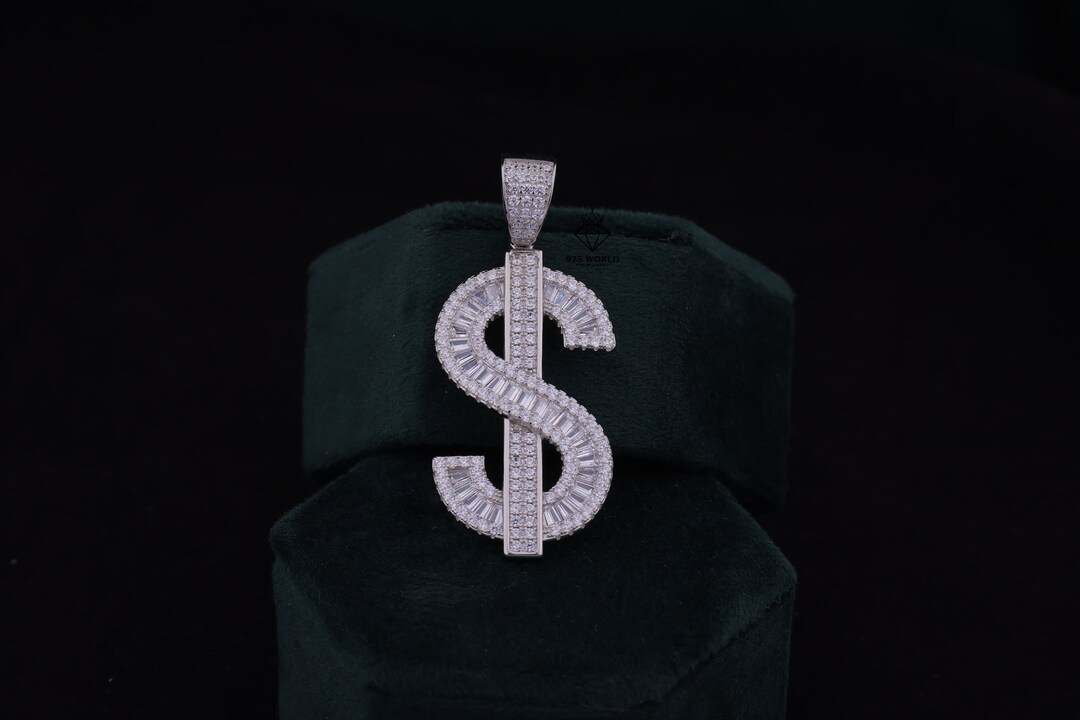 Hip Hop Fashion Jewelry,iced Out Cash Money Dollar Sign Pendant,bling ...