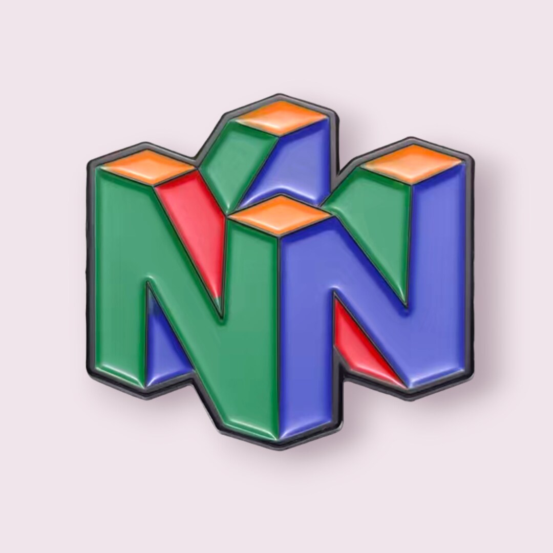 N64 Logo Enamel Pin Badge - Etsy