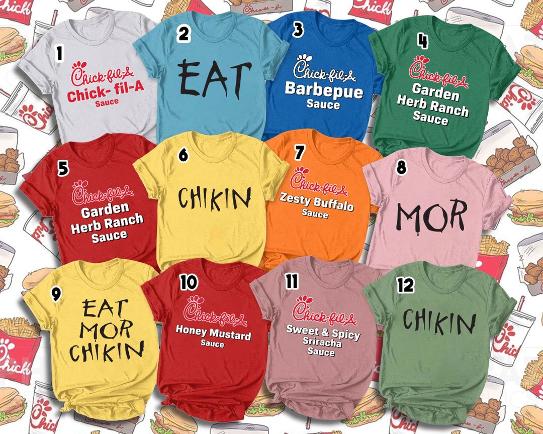 Chick-fil-a Matching Shirt Chick-fil-a Costume Shirt - Etsy