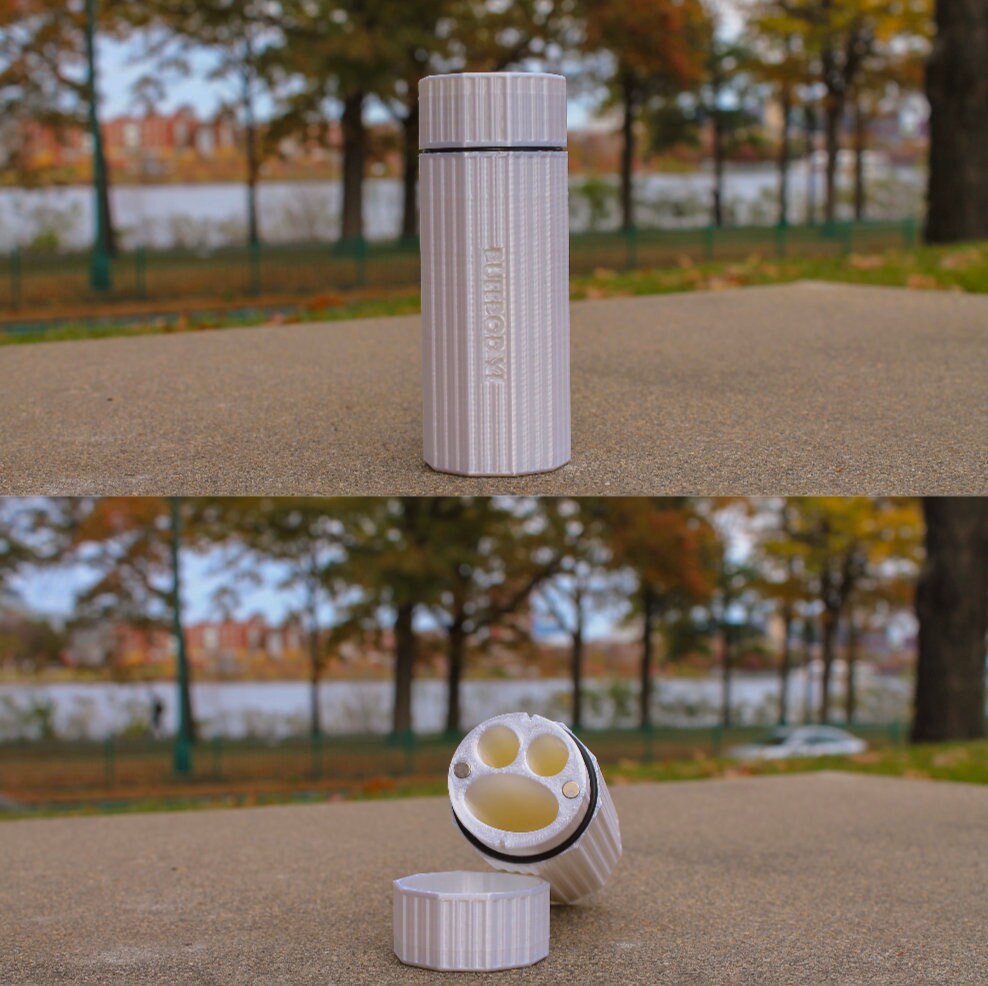 Puffpod XL. Elongated 3D Printed Roll/cig Case With Built-in Lighter ...