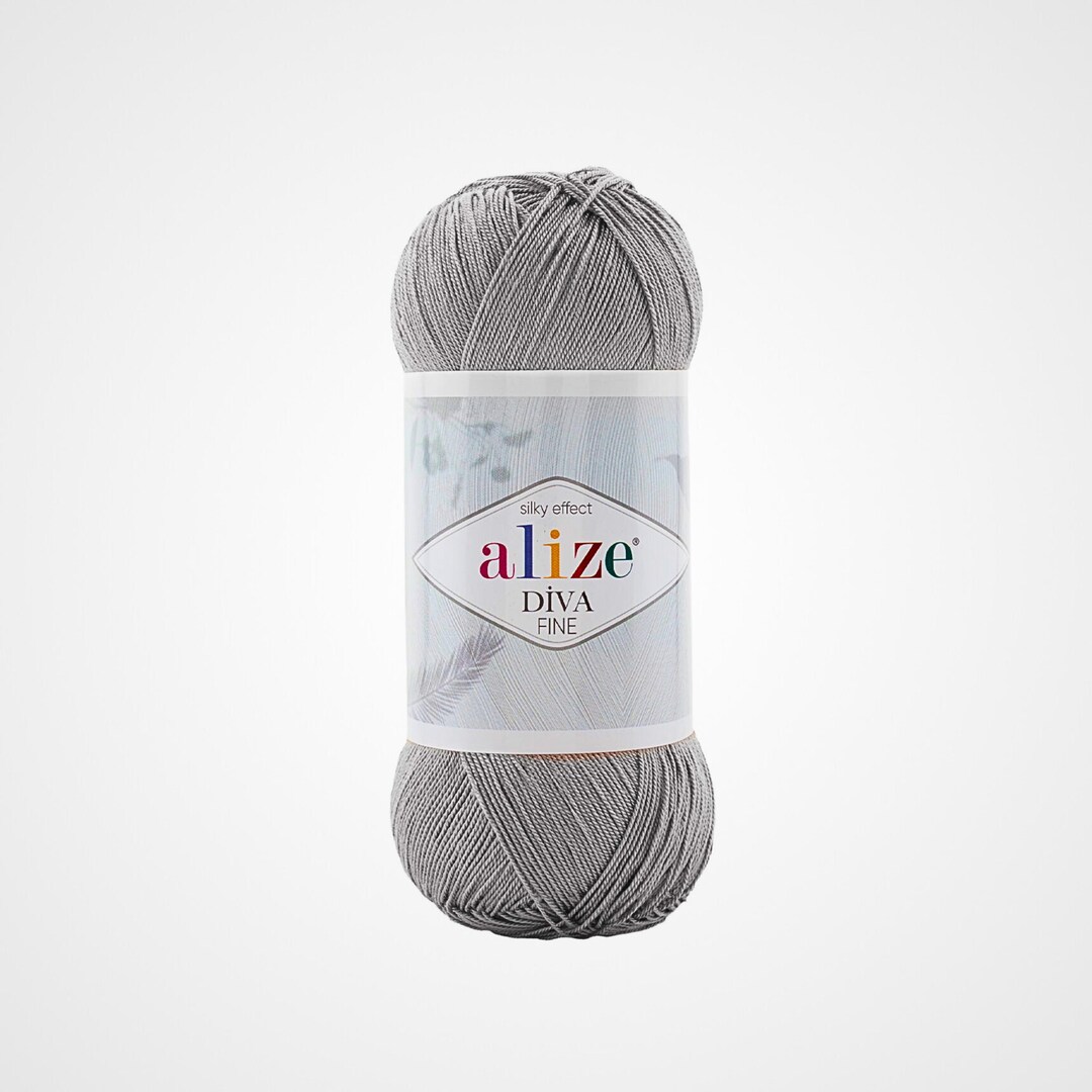 Alize Diva Fine Microfiber Acrylic Yarn: 4 Ply Non-pilling Summer Yarn ...