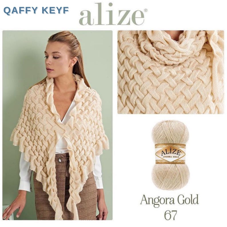 Alize Angora Gold, Soft Mohair Blend, Lace Crochet & Knitting Supplies ...