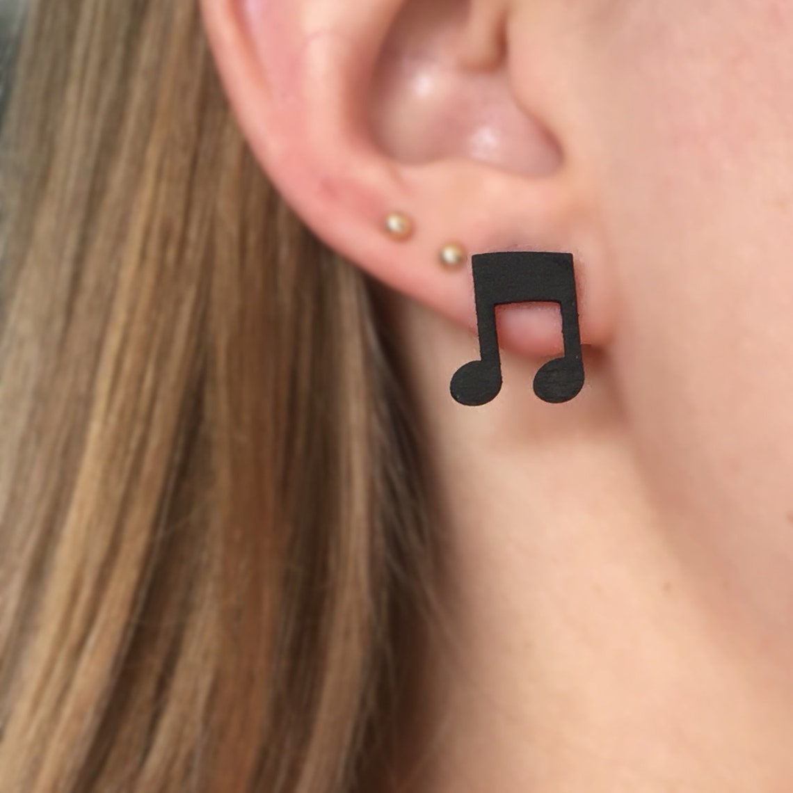 Wooden Earrings Notes Music Laser Cut Concert Gift Festival - Etsy