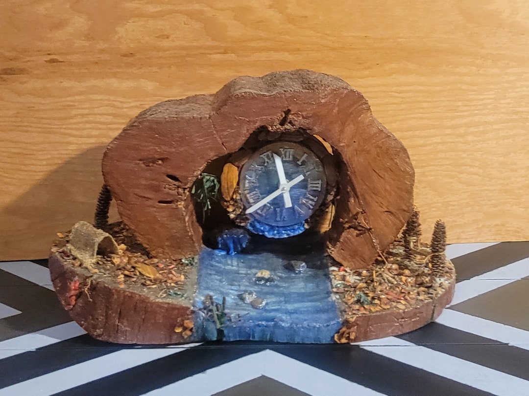 Wooden River Clock - Etsy