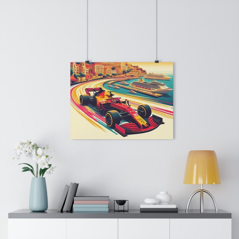 Monaco Grand Prix Poster, Race Fan Gift, Fine Art Print, Formula 1 ...