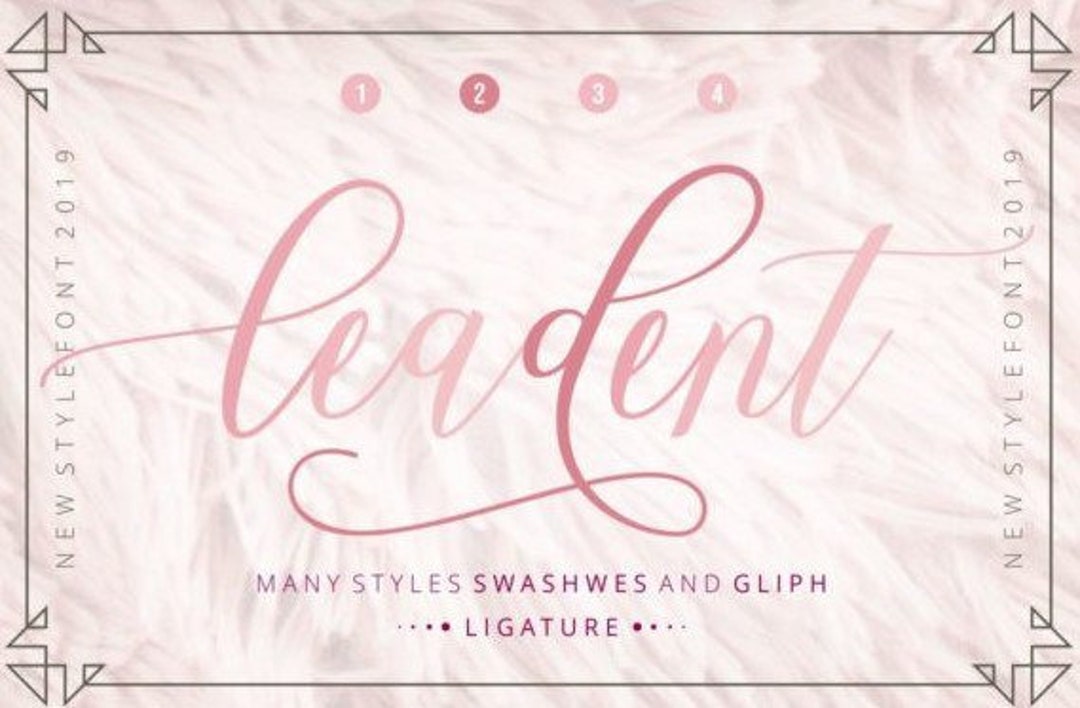 Leadent Script Font, Handwritten Font, Wedding Font, Modern Font ...