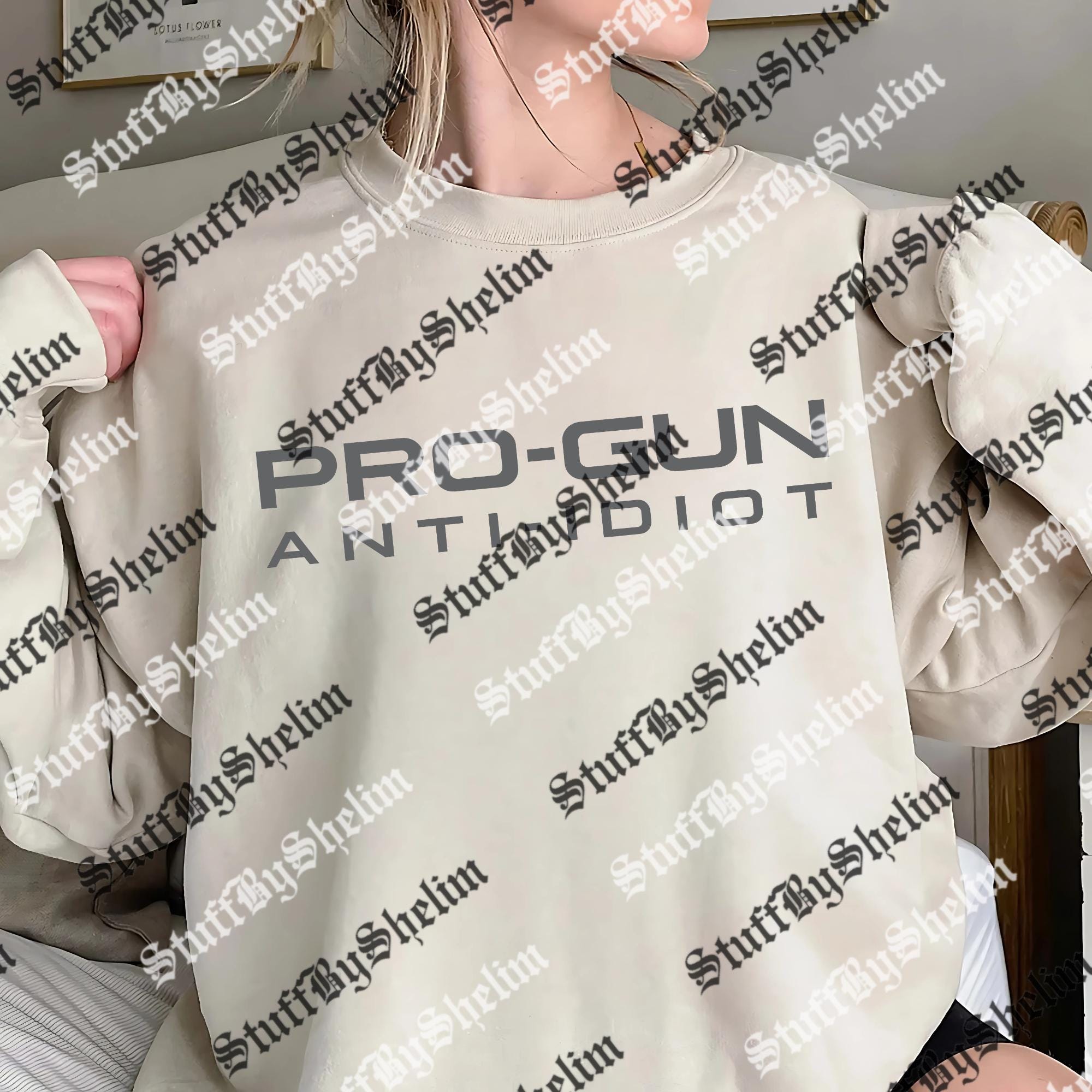 Pro Gun Anti Idiot PNG, Bold Statement Second Amendment Graphic ...