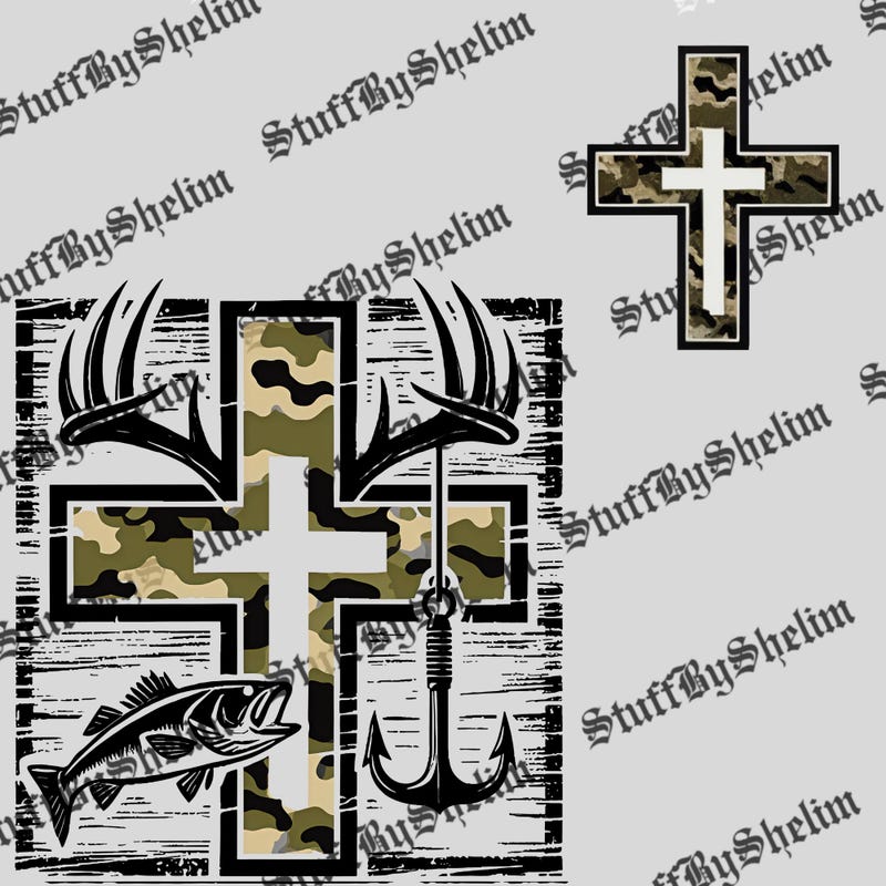 Fishing Faith and Deer - Etsy