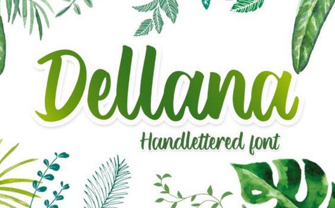 Dellana Font, Handwritten Font, Cricut Font, Casual Font, Modern Font ...