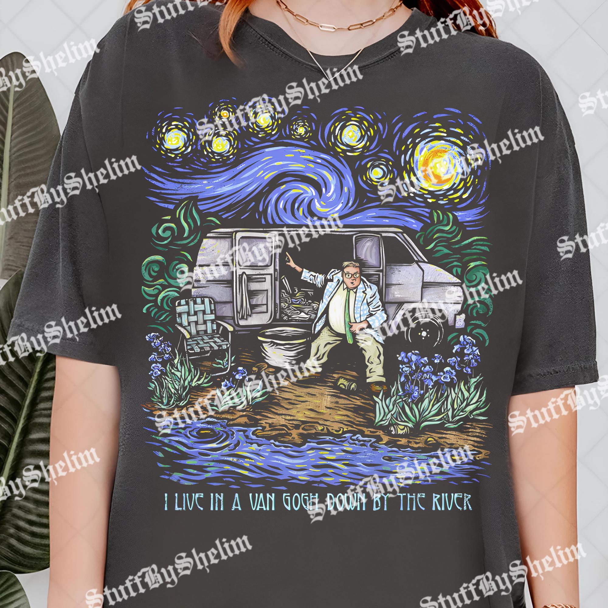 Van Gogh in a Van PNG, Starry Night Meme Digital Download, Chris Farley ...