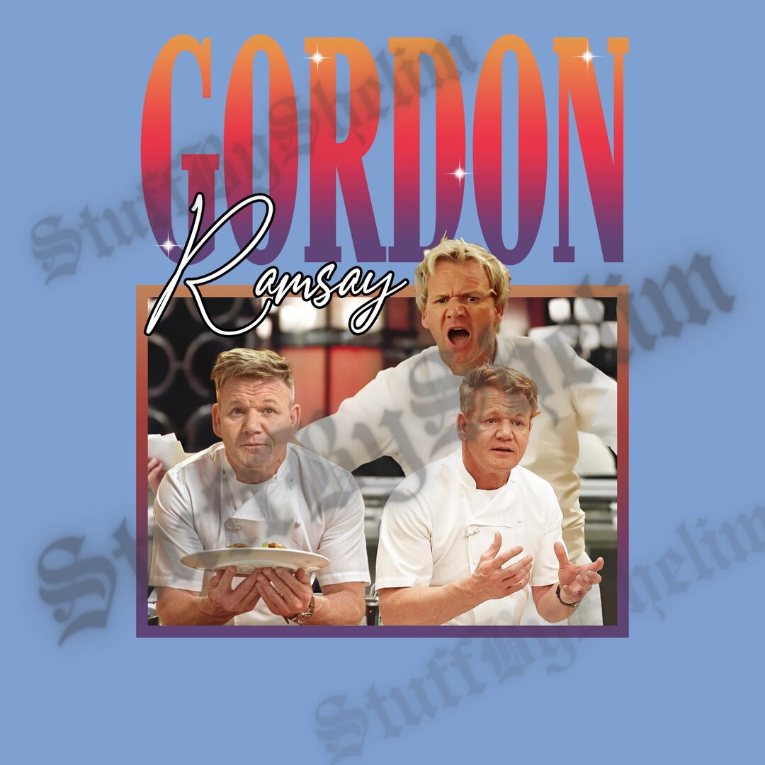 Vintage Ramsay PNG, Retro Gordon Ramsay 90s Digital File, Vintage ...