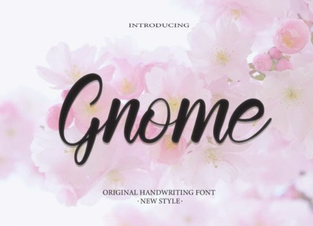 Gnome Font, Calligraphy Font, Wedding Font, Modern Font, Display Font ...