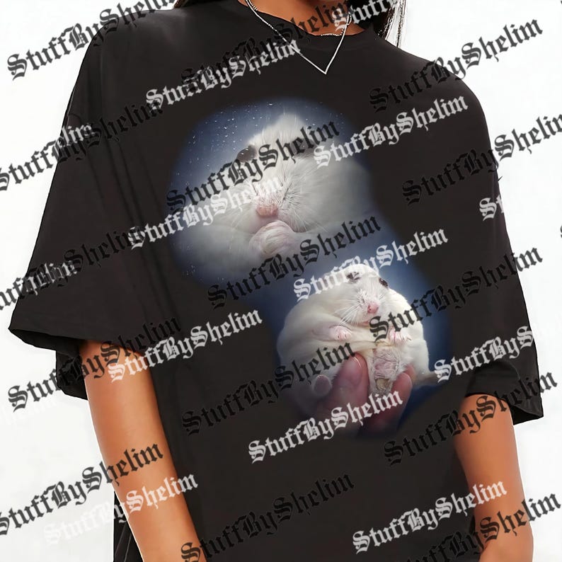 Hamster Pet Portrait PNG, Animal SVG, Unisex Meme Cringe Funny File ...