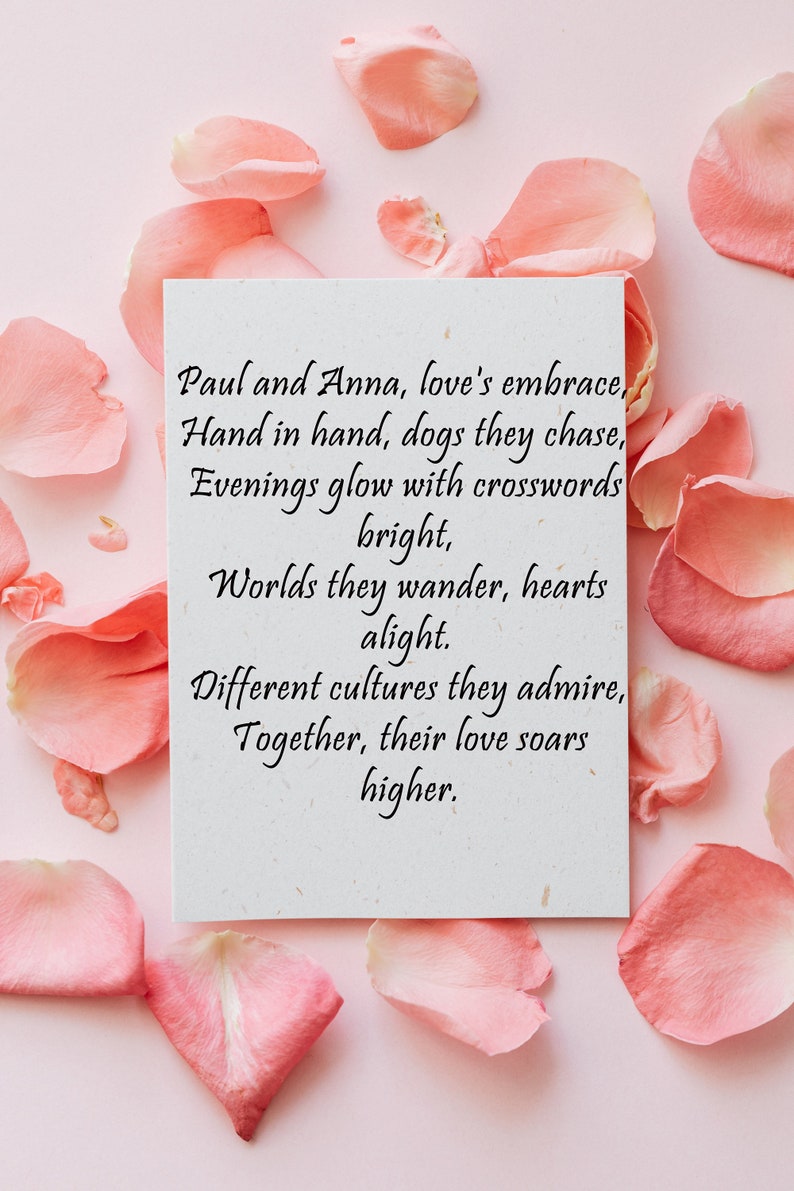 Personalised Poems for Everyone - Etsy