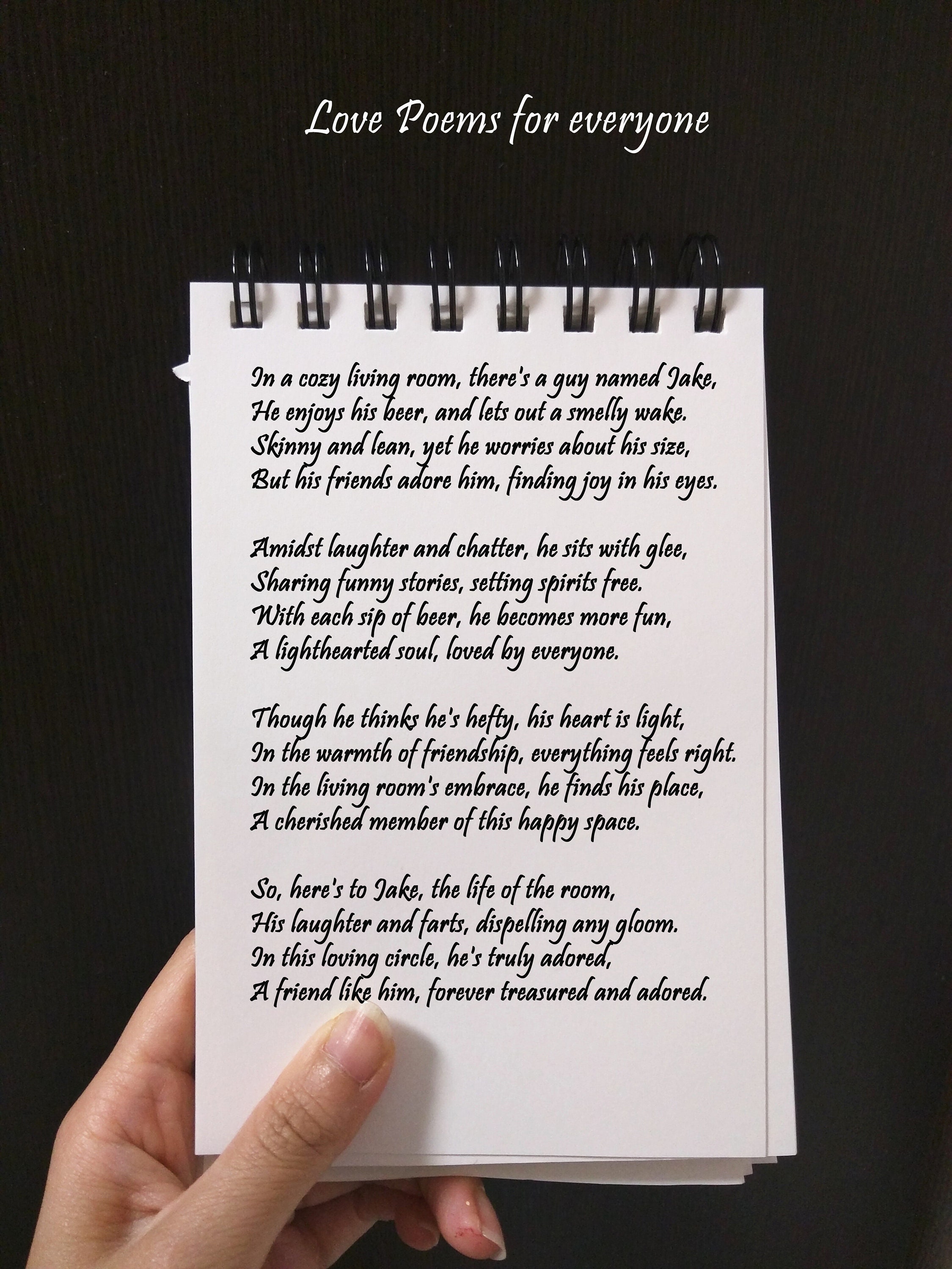 Personalised Poems for Everyone - Etsy